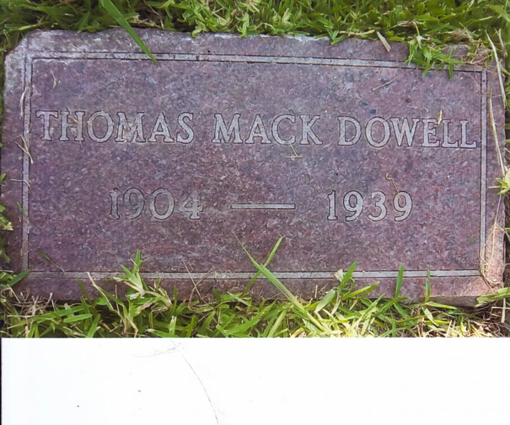 Dowell, Thomas Mack - Crown Hill Cemetery Association