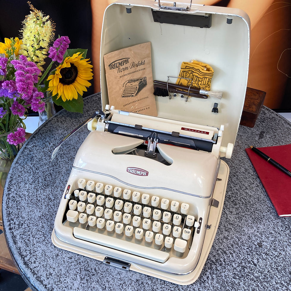 SORRY, SOLD! Rare and Fine 1955 Triumph Typewriter in All-White! | Acme ...