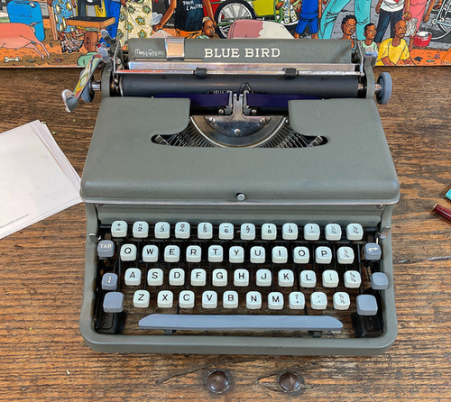 SORRY, SOLD! 1951 Blue Bird Model 18B Typewriter "Made in Germany—U.S ...