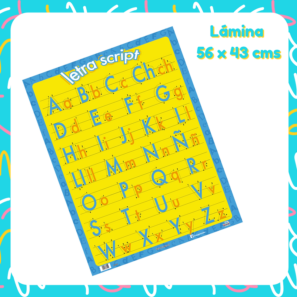 Lámina Letra Script | Didaktoys