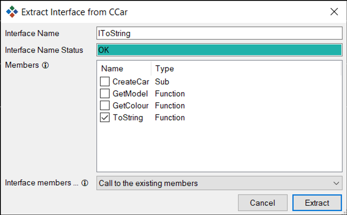 Implement An Interface Extract An Interface In Vba With Vbe Extras