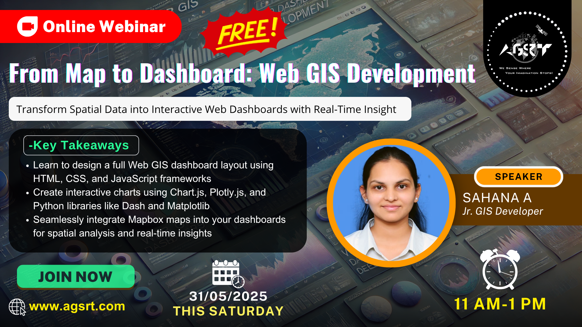 From Map to Dashboard: Web GIS Development | AGSRT | GIS Training ...