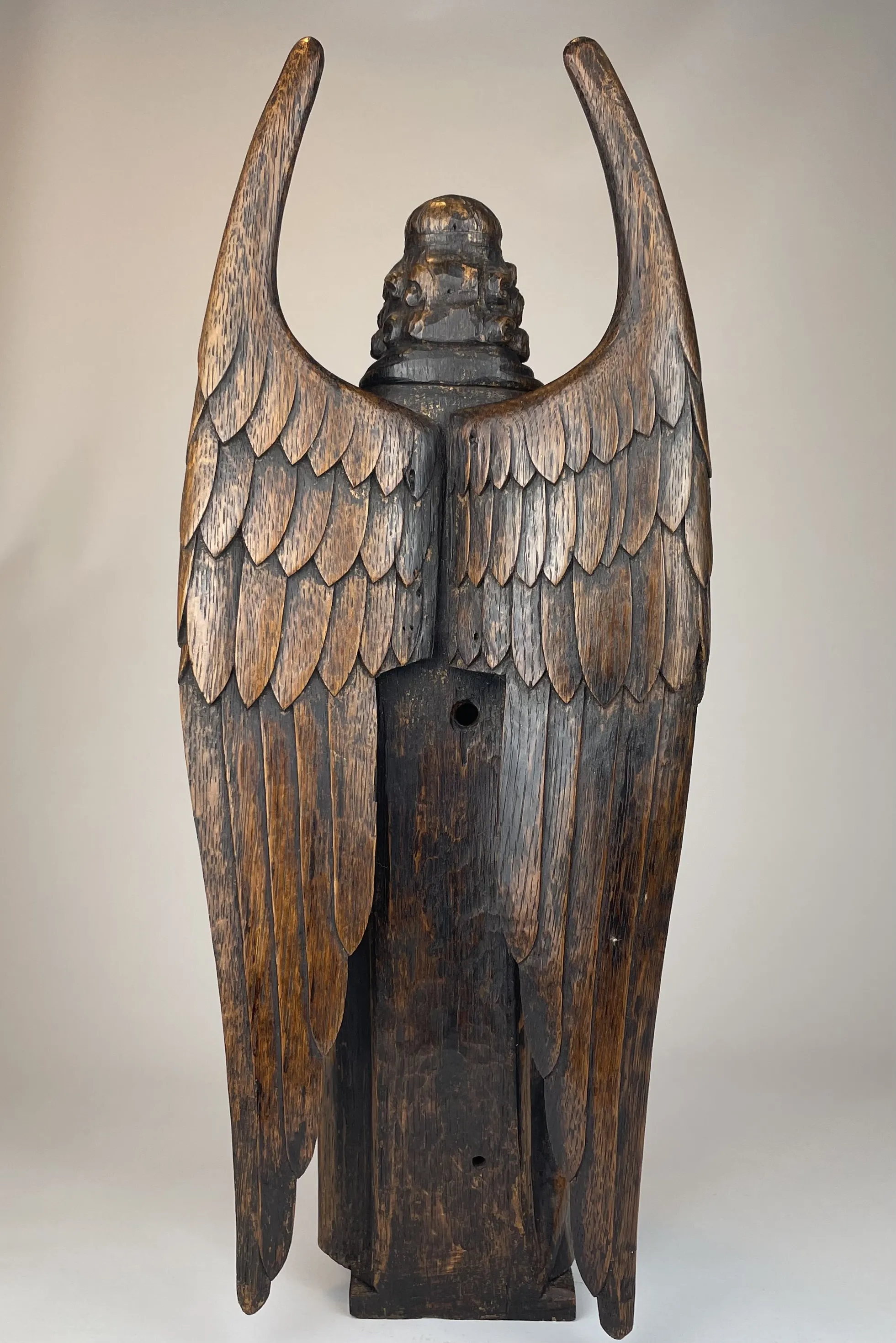 FLEMISH CARVED OAK ANGEL | Andy Maule Antiques