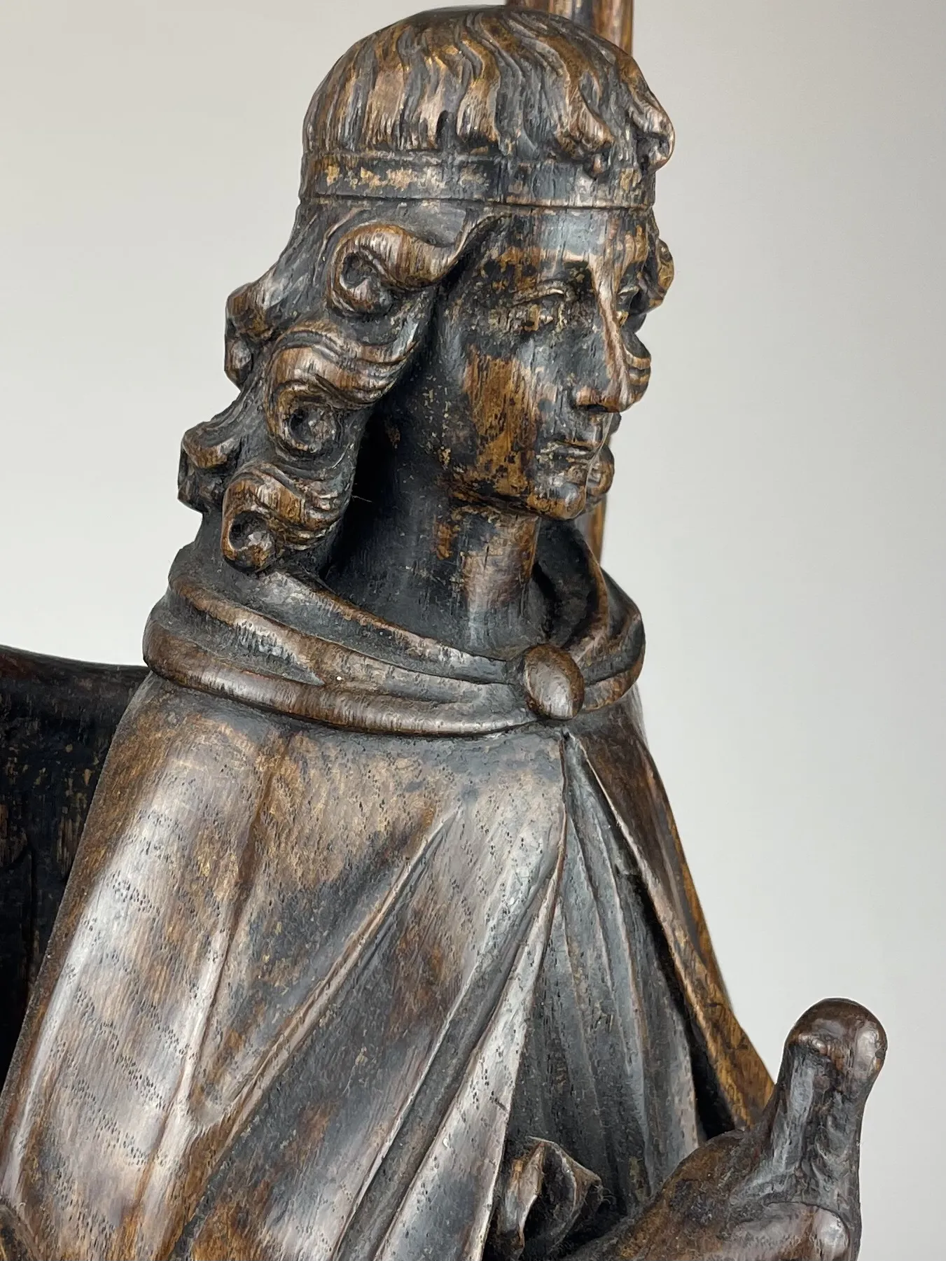 FLEMISH CARVED OAK ANGEL | Andy Maule Antiques