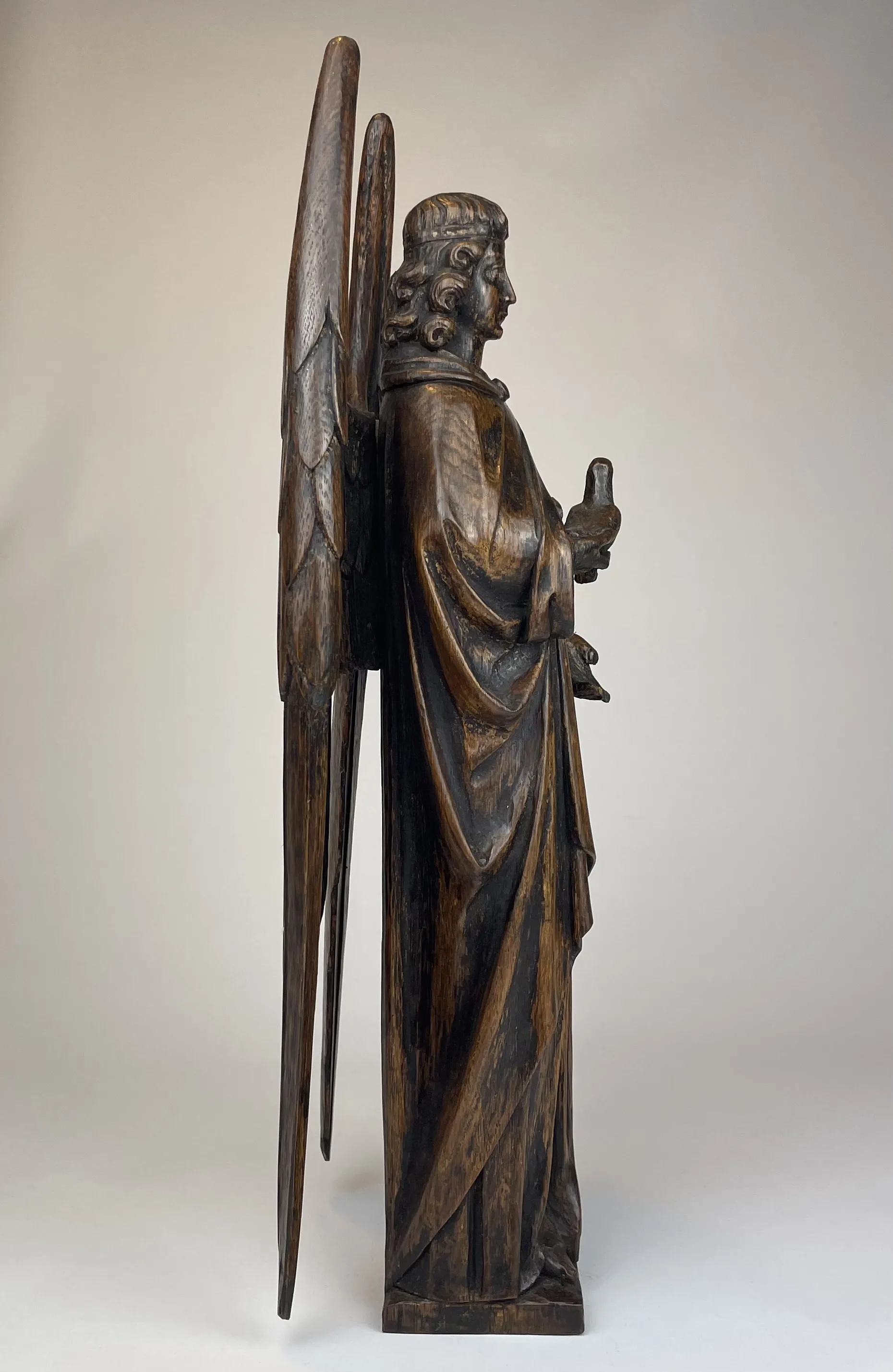 FLEMISH CARVED OAK ANGEL | Andy Maule Antiques