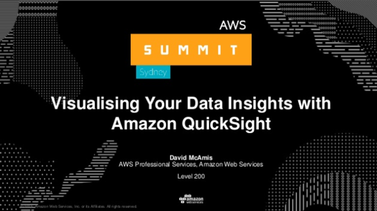 Visualising Your Data Insights with Amazon QuickSight