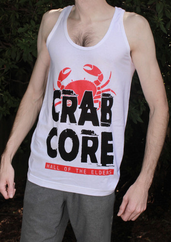 CRABCORE Tank Top White | halloftheelders