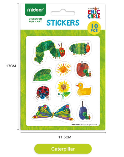mideer Sticker - Eric Carle - Caterpillar | Cambodia's Best Buy