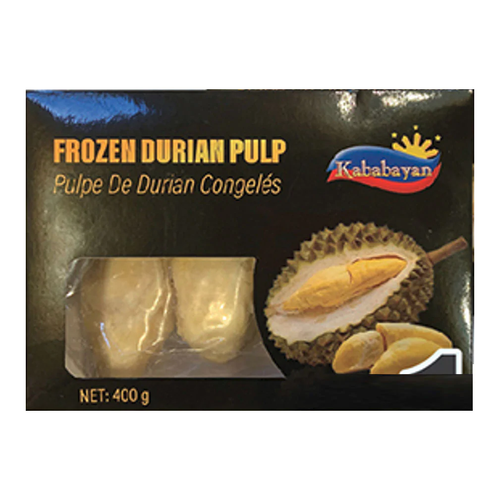 Kababayan Frozen Durian Seedless 25x400g | Shiny Star Canada