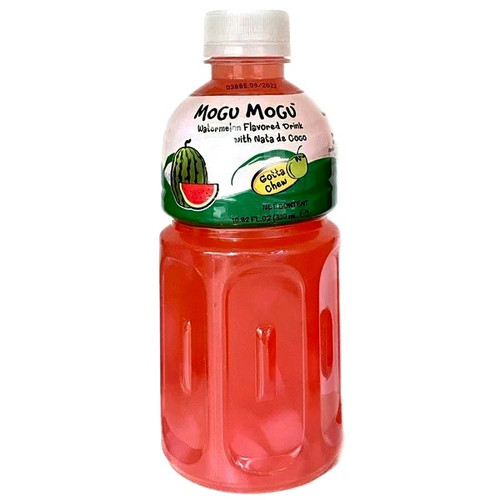 Mogu Mogu Watermelon Flavored Drink with Nata De Coco 24x320ml | Shiny ...