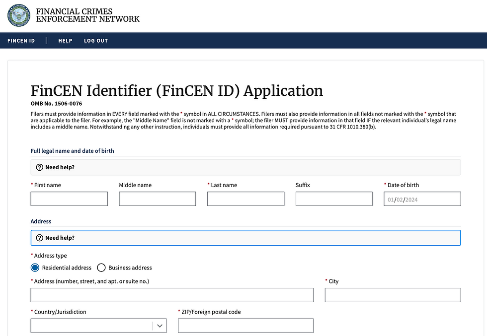 FinCEN How To: Part 1 (FinCEN ID Application for Individuals)