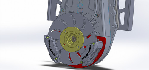 2.5 TON ROCKWELL SCS 18IN REVERSE ROTATION REAR OUTPUT BRAKE ...