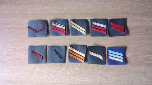 French Army Rank Patches (Job Lot) | North York Medals