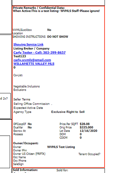 Understanding The Confidential Data Section Of The Full Detail Report