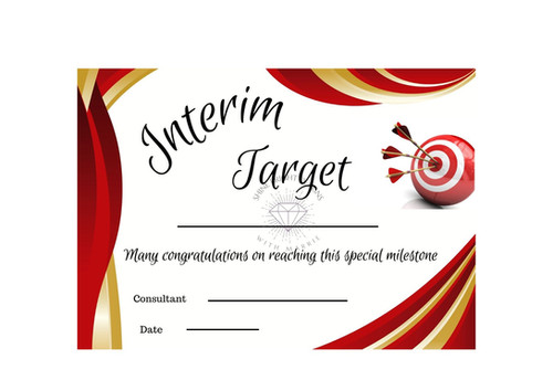 Interim Target Certificate | Shine Bright Designs
