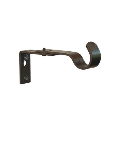 Simple 1" Bracket - Pair | Metal Drapery Brackets | S&L Designs