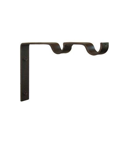 Steel 1" & 1" Double Bracket | Metal Drapery Brackets | S&L Designs