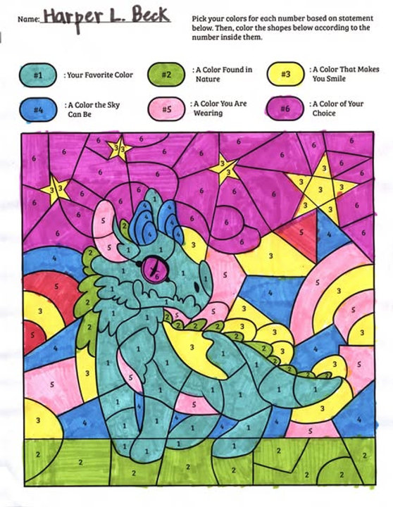 Color by Number Activity