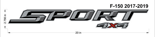 Ford F150 Sport 4x4 Decal | sign-design-inc