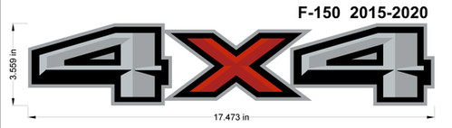 Ford F150 4x4 Decal | sign-design-inc