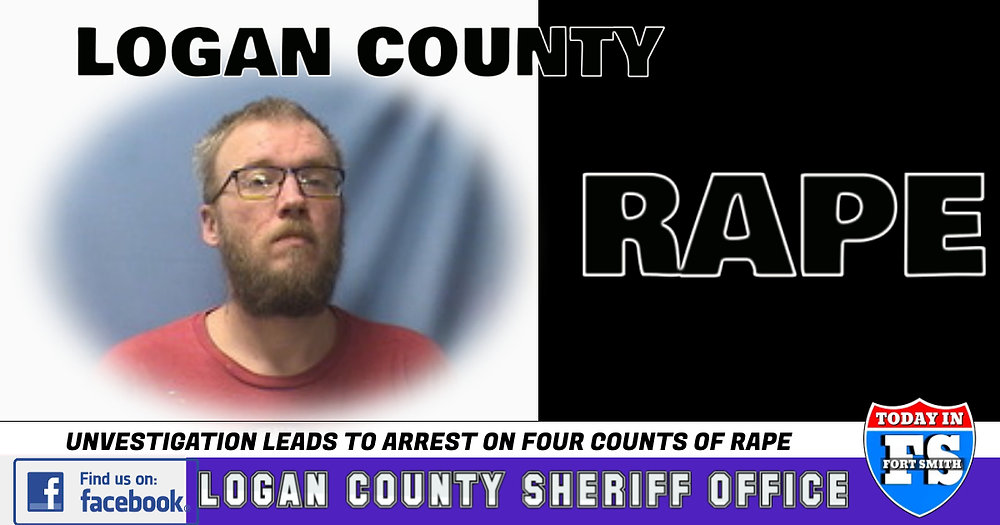 Logan County man arrested on four counts of Class Y felony rape on victim under the age of fourteen