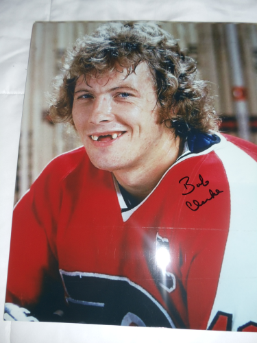 Bob Clarke Philadelphia Flyers signed toothless 11x14 photo ...