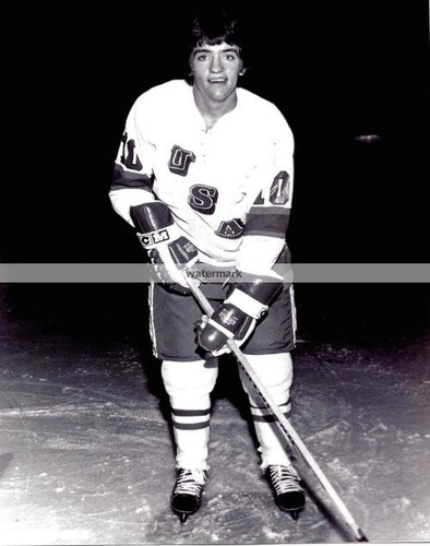 MARK JOHNSON 1980 MIRACLE ON ICE OLYMPIC GOLD MEDAL BW PHOTO ...