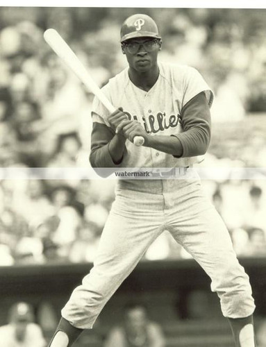 DICK RICHIE ALLEN 1964 PHILLIES ROOKIE OF THE YEAR HITTING PHOTO ...
