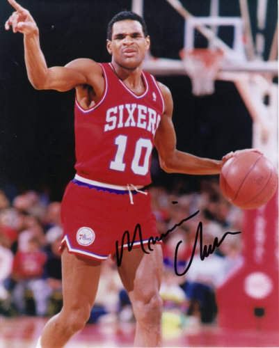 Maurice Mo Cheeks signed 1983 Philadelphia 76ers dribbling 8x10 photo ...