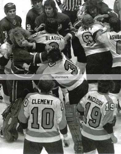 Flyers Broad Street Bullies Fight photo Bobby Taylor | phillysportslegends