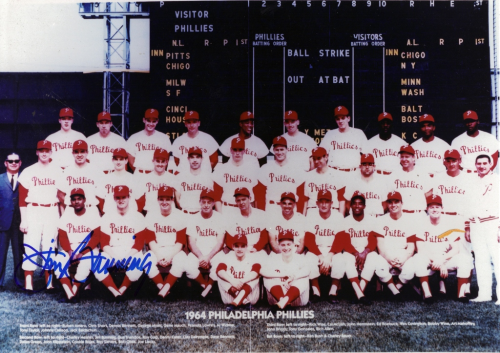 Jim Bunning signed 1964 Philadelphia Phillies 8x10 team photo ...