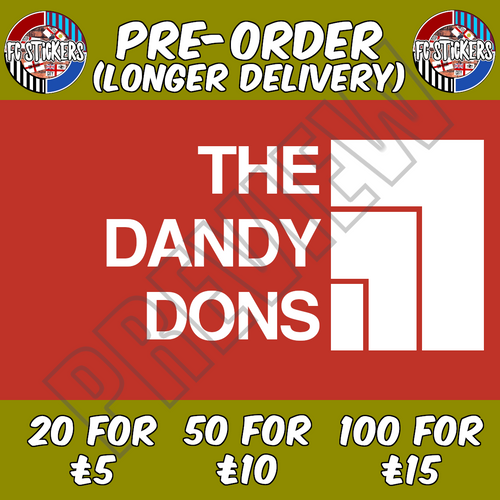 The Dandy Dons Northern Face | FC Stickers