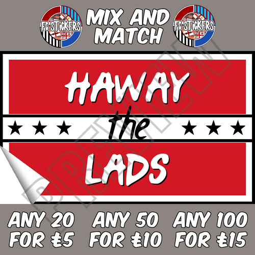Haway The Lads Only Fools | FC STICKERS