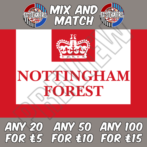 Nottingham Forest Offensive Weekend | FC STICKERS