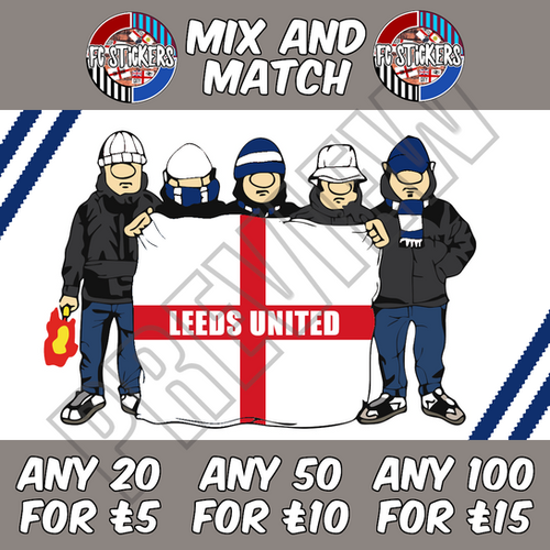 Leeds United Flag Hooligans | FC Stickers