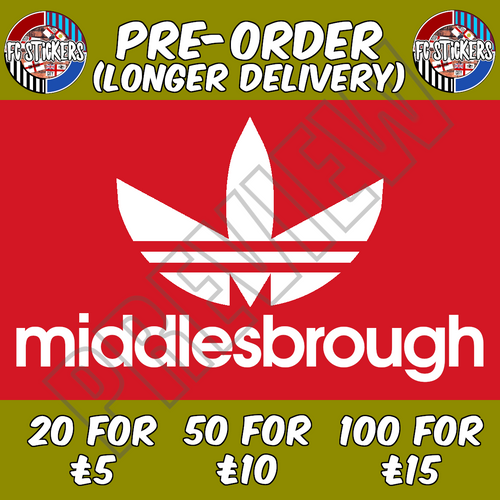 Middlesbrough Adi Stripes | FC Stickers