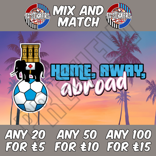Coventry City - Home, Away, Abroad | FC STICKERS