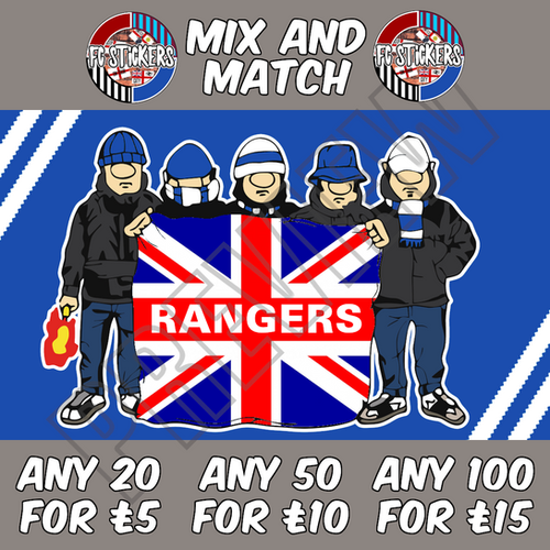 Rangers Flag Hooligans | FC STICKERS
