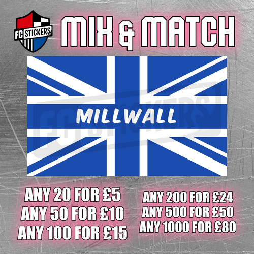 Millwall Union Jack | FC STICKERS