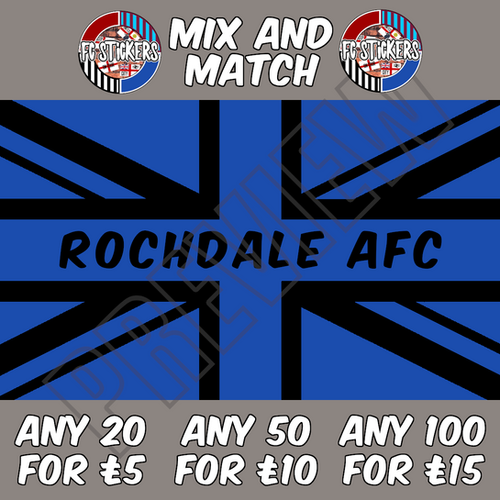 Rochdale AFC Union Jack | FC Stickers