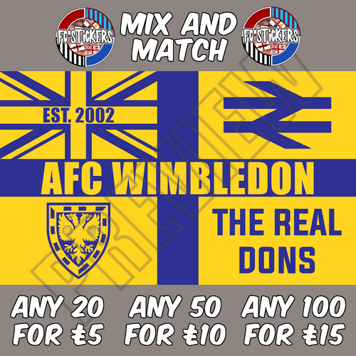 AFC Wimbledon St. George Yellow and Blue | FC Stickers