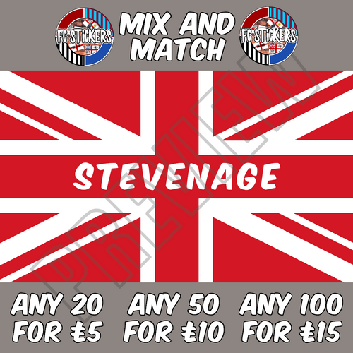 Stevenage Union Jack | FC Stickers