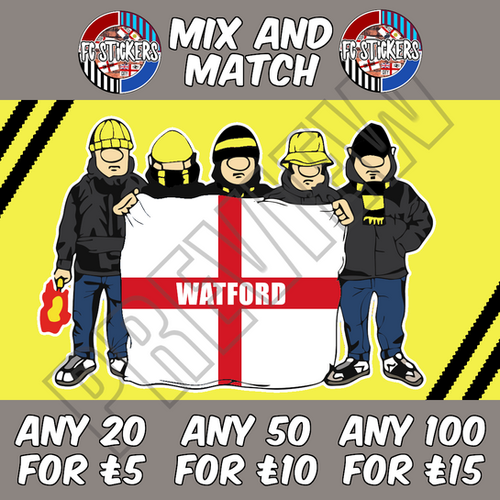 Watford Flag Hooligans | FC Stickers