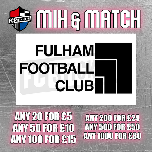 Fulham Football Club Northern Face | FC Stickers
