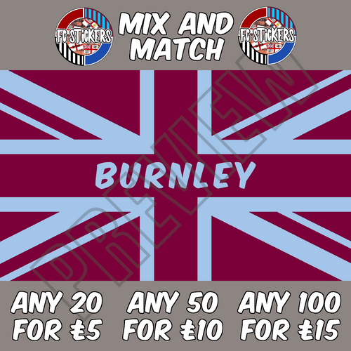 Burnley Union Jack | FC Stickers