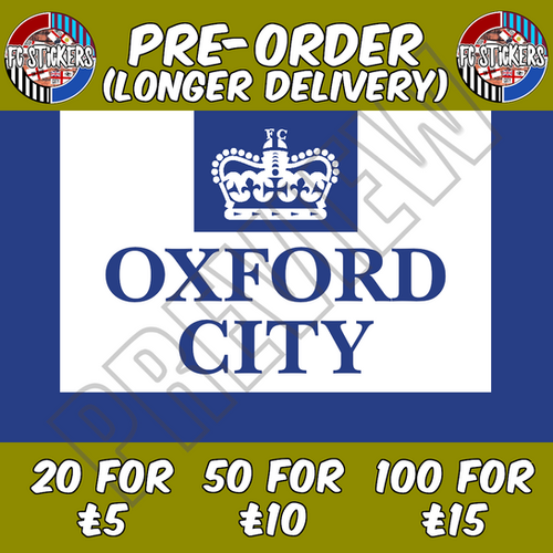 Oxford City Offensive Weekend | FC STICKERS