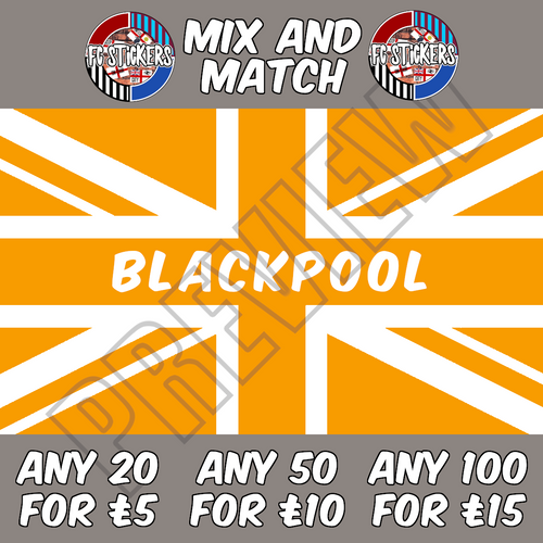 Blackpool Union Jack | FC Stickers