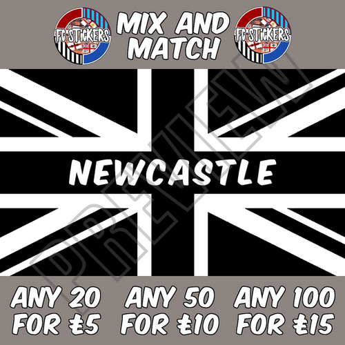 Newcastle Union Jack | FC STICKERS