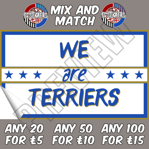 We are Terriers Only Fools | FC Stickers