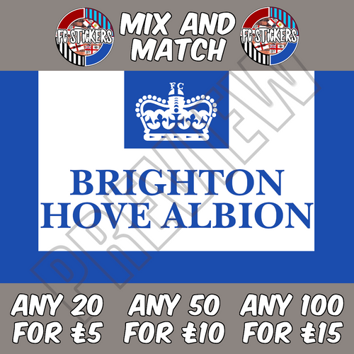 Brighton Hove Albion Offensive Weekend | FC Stickers